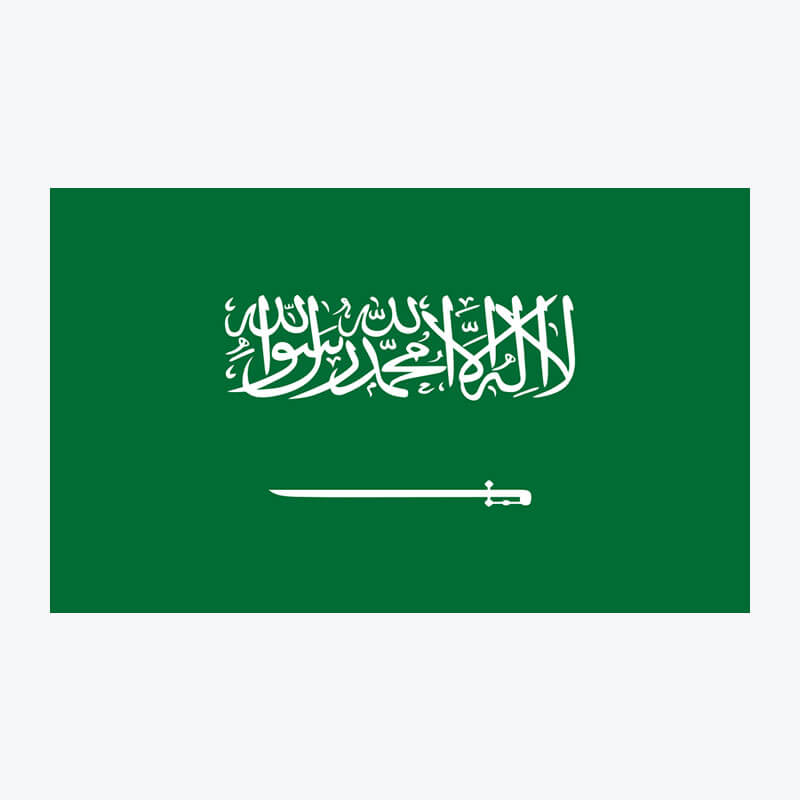 Flag Of Saudi Arabia (Double Side With Logo - Digital)